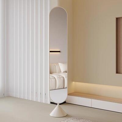 落镜子全身18880镜穿镜用地镜家卧室立体试衣衣镜可旋转收纳网红