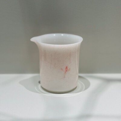 璞玉粉兰花盖碗茶杯套装冰种陶瓷三才碗白瓷泡茶碗不烫手功夫茶具