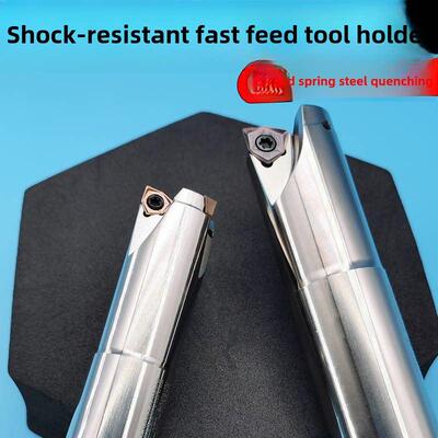 90度快进给铣刀杆直角双面六角重切削低阻力插铣刀杆 WNMU0403