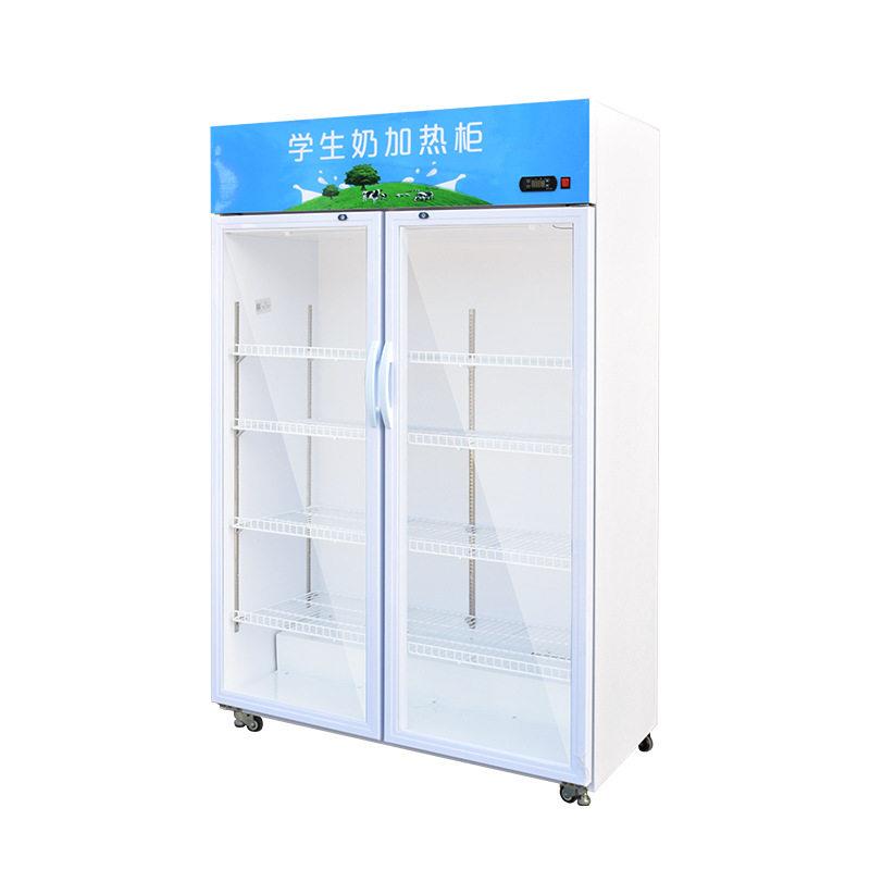 热奶柜保温柜热饮柜商用学生奶加热柜食品立式双门超市保温展示柜