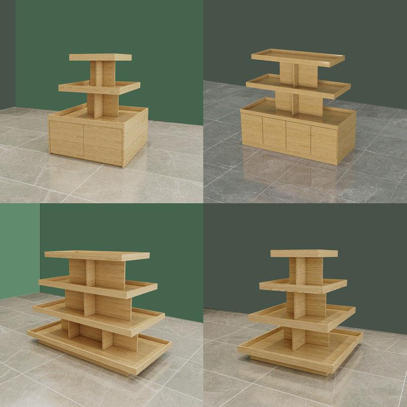 中岛展示台展示架超市货架中岛柜展示柜零食货架流水台化妆品货架
