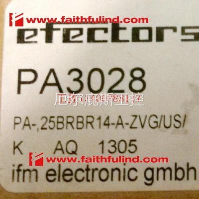 议价 PA3028 易福门全新压力感测器 PA-,25BRBR14-A-ZVG/U现货工