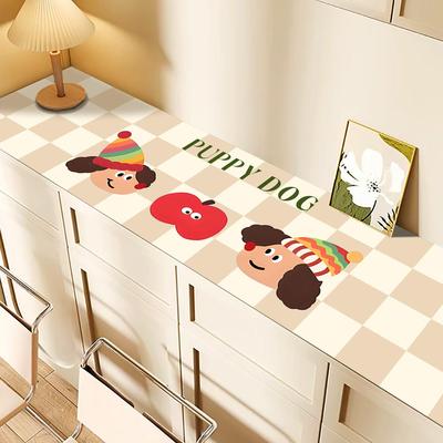 格子小狗餐边柜玄关柜保护垫子入户鞋柜吸水垫台面电视柜餐桌垫布