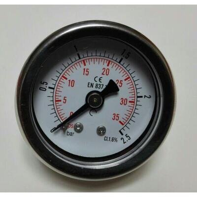 前后外壳直径 41mm～47mm 轴向防震压力表 0～2.5bar 35psi ZG1/8