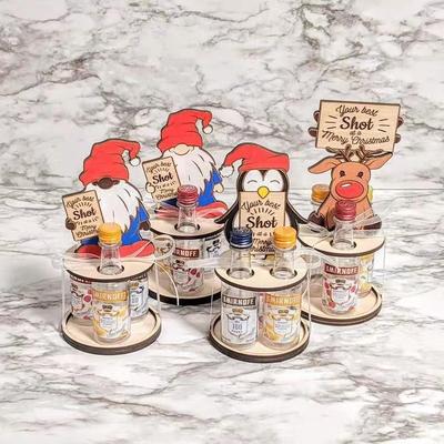 Best Shot Mini Liquor Bottle Stand 圣诞麋鹿酒架装饰