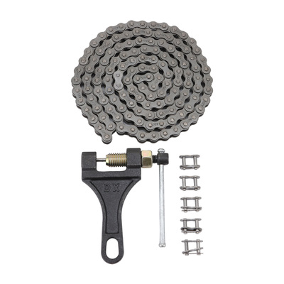 420链条132节+拆链器+420链扣5个更换50cc 70cc 90cc 110cc