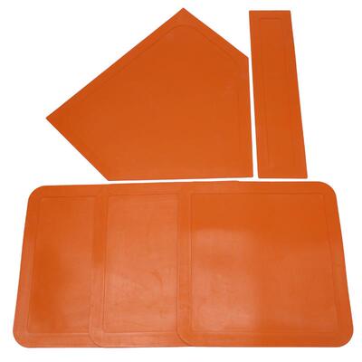 棒球垒球5件套胶防水垒包加厚棒耐磨7896投手本垒板球橡球板场用