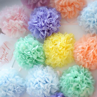 10pcs cute babyshower decoration 25cm 10 inch Tissue Paper F
