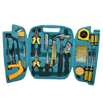 家用工具套装五金工具箱应急维修工具多功能组合车载工具组套8027