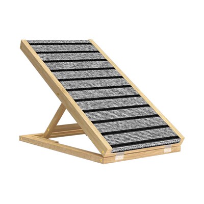 Wooden Pet Ladder Cat Stair Adjustable Height Folding