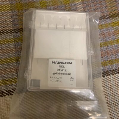可维修汉密尔顿进样针，汉密尔顿针头，未封。90122/01，议价
