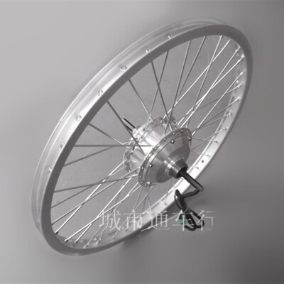 好货锂电动车自行车无刷电机后轮改装配件202224寸36V48V电机后轮