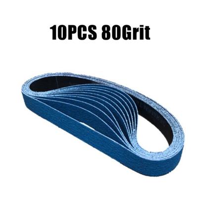 10Pcs Zirconia Sander File Sanding Belt 40/60/80/120 Grit 20