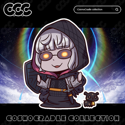 命运冠位指定 FGO Q版 雅克・德・莫莱 UV转印防水贴纸