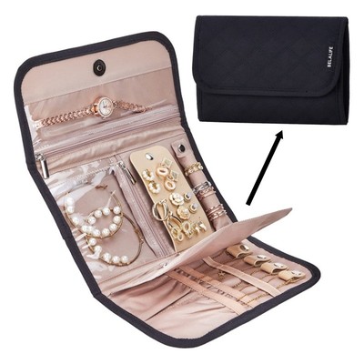 Roll Foldable Jewelry Case Travel Jewelry Organizer