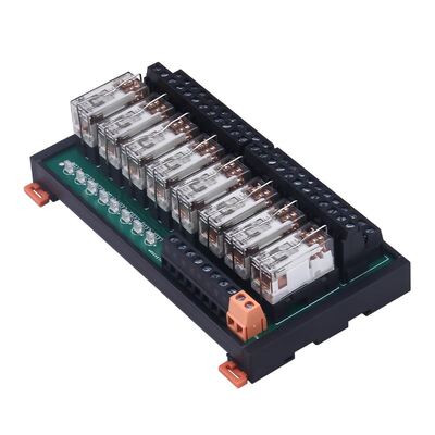 快速发货中间继电器模组模块Q14F小型24V底座直流交R流通用4/6/8/