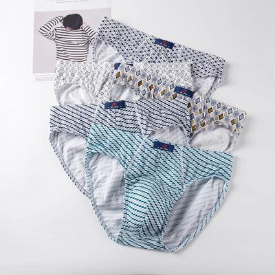 Men's Underwear 100% Cotton Breathable Loose Brief Brief