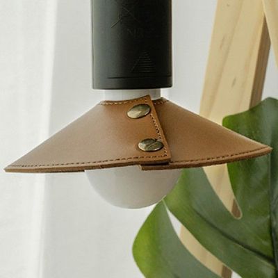 PU Leather Camping Lampshade Dustproof Universal Atmosphere