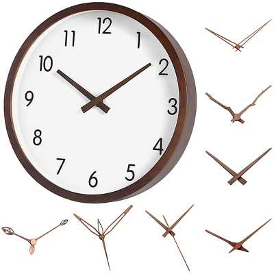 好货Second Hand Parts / Inch Walnut Solid Wood Wall Clock Ha