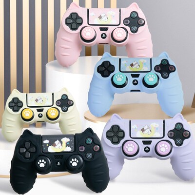 PS5手柄保护套壳xbox游戏手柄套switchpro硅胶套PS4摇杆帽配件