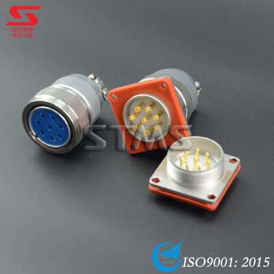 8芯15真空航插天鹭莱STMS玻璃密封航空插头高温电连接器