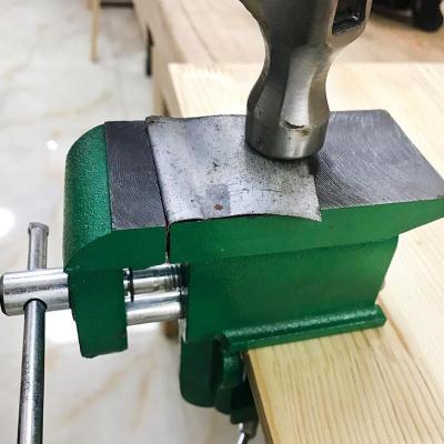 好货台多功能小型桌老虎钳家用平口钳台钳带砧大台面夹具平面敲打