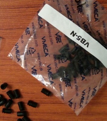 VB5-N韩国VTEC VMECA黑色真空吸盘波纹1.5折丁晴橡胶