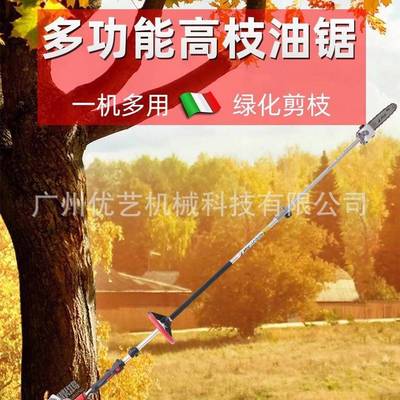 意大利叶红高枝油锯伸缩加长杆园艺果树高空锯高空剪叶红DS2410