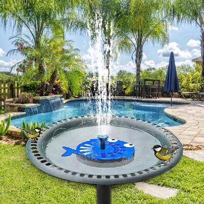 极速Solar Fountain Pumps Solar Independent Birdbath Floating