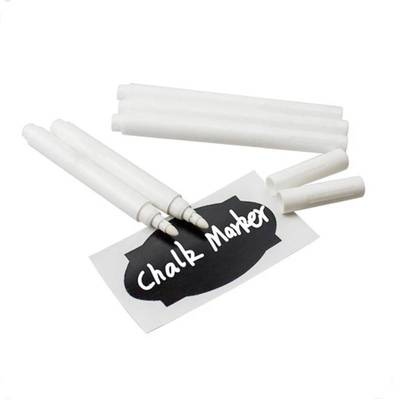 3510pcsSet White Liquid Chalk Pens for Wall Sticker Black