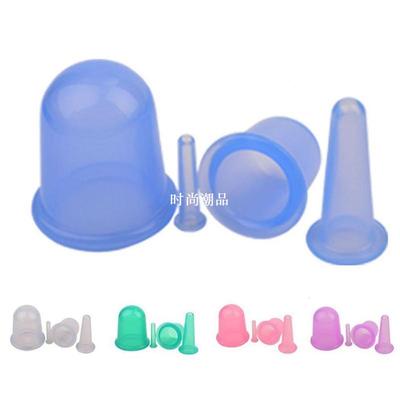 4PCS/Sets Silicone jars Massage Vacuum Cup Face Massager Cup