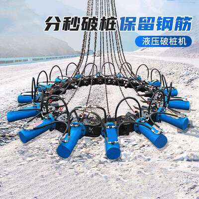 液压破桩机混凝土截桩头机械桥梁房建灌注方圆庄基碎拆挖掘破桩机