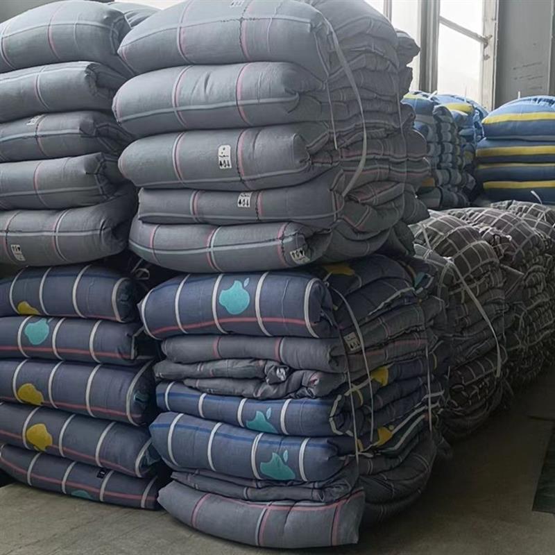 被子条纹被加厚被子被芯保暖化纤棉格子劳保1.5x2机洗5斤不可拆洗