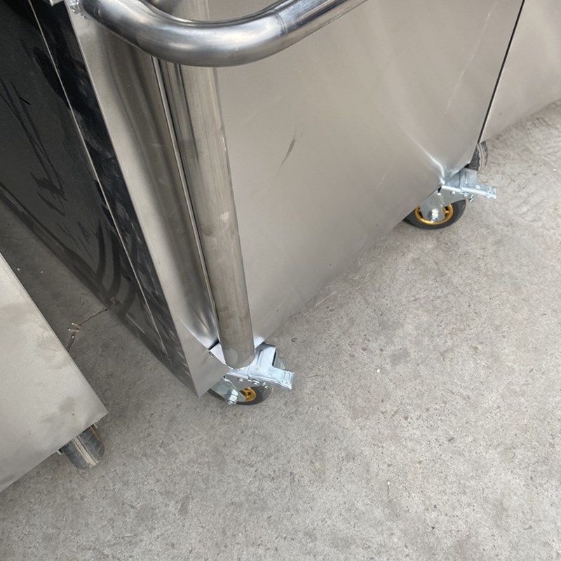 摆摊小推车混沌水饺葱油饼烤冷麪带J轮子多功能摆摊小吃车