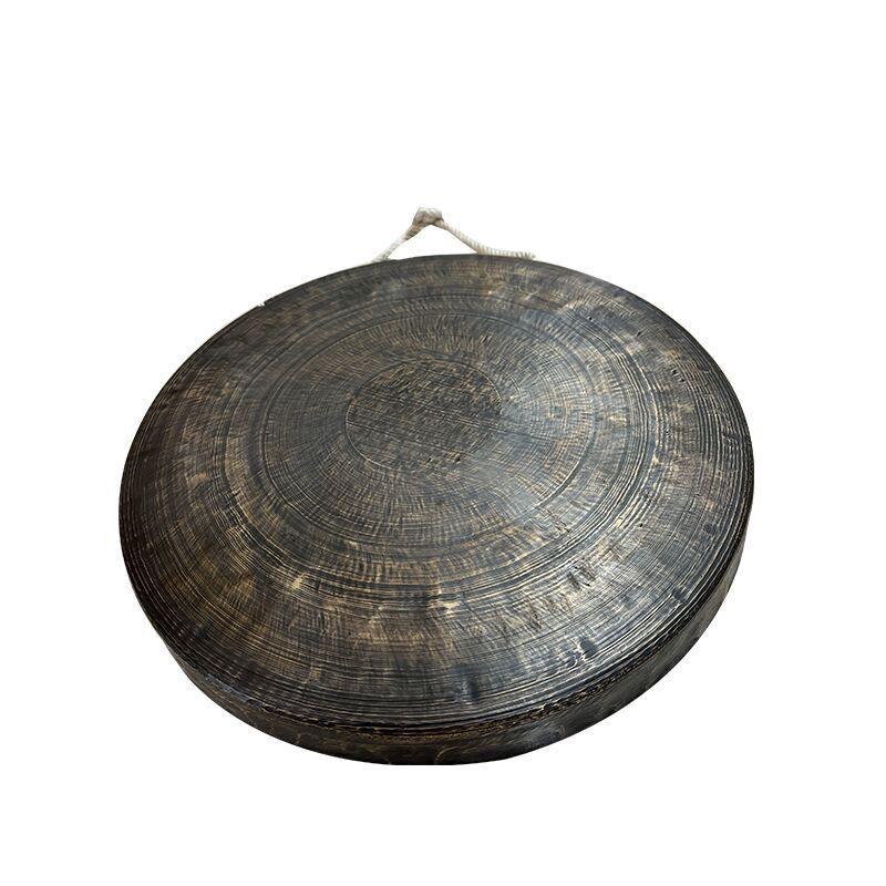 青铜手工定音高边平面锣纯铜平底铜锣大锣30333640公分低音锣