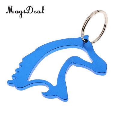 极速MagiDeal 2 Pcs Alloy Horse Head Simple Bottle Opener Key
