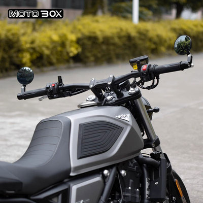 高金GK400改装专用平把小燕把超低方向把铝合金高强度横杆护胸