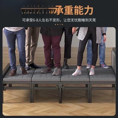 折叠床人床1米2用成人易床SBW床双人1米单5宿舍出租房硬家板床铁