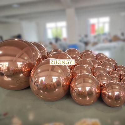 充TWB气镜面节日动派对婚玫礼庆典瑰金反球光活球商场酒吧美陈装