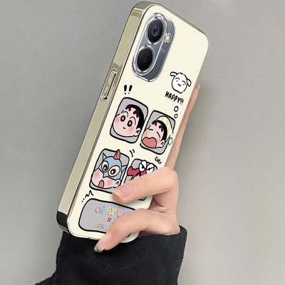 适用RMX3610手机壳OPPORMX3611保护realme真我V20套realmeV新款电镀四宫格小新全包RM防摔V2O男女OPPO外壳软