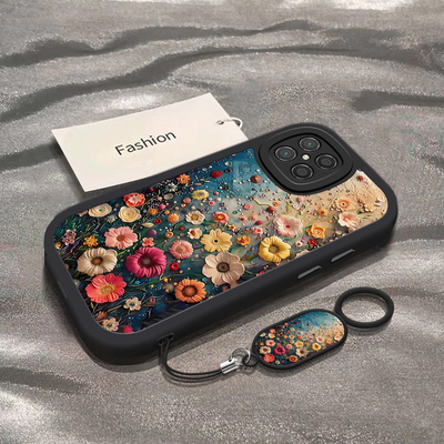 适用RMX3610手机壳OPPORMX3611保护realme真我V20套realmeV新款OPPOV硅胶realmermx全包RM防摔V2O女油画花海