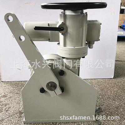 10000N.m带底座支架和拐臂式智能型电动执行机构 DC4-20mA输入输