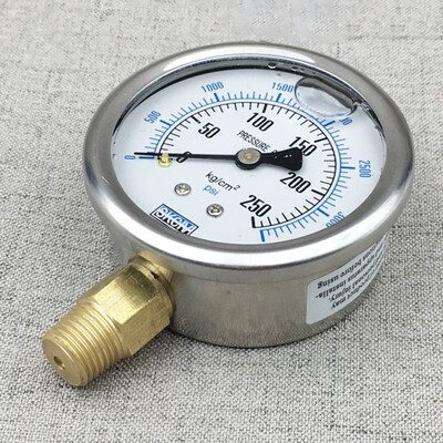 现货速发Stle steel Y-60 sho-proof preure gauge , preure