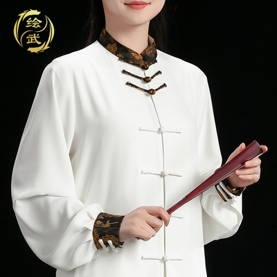 速发绘款太极服圆梦新款功段锦练八服男武太极拳比赛套装武术表演