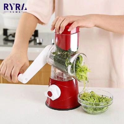 Multifunctional Rotating Vegetable Grater 3 In 1 Round