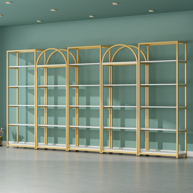 母婴店货架展g示架金色美容院置物展示柜多层化妆品店铺展柜多功