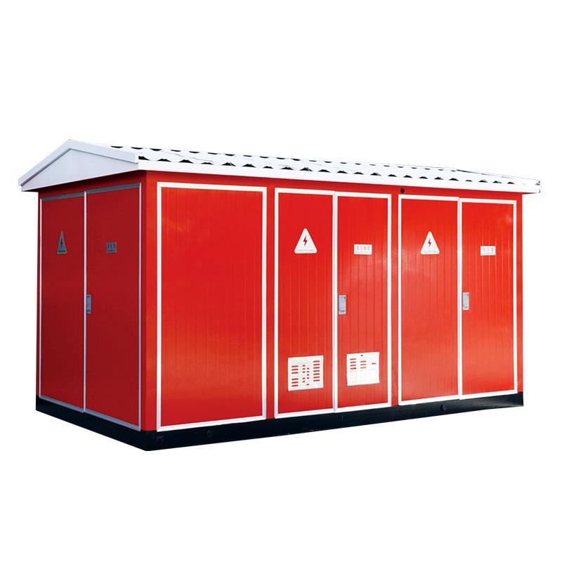 欧式箱式变电站YBW组合式景观型配电房变压器ZBW-12/50-80-630KVA