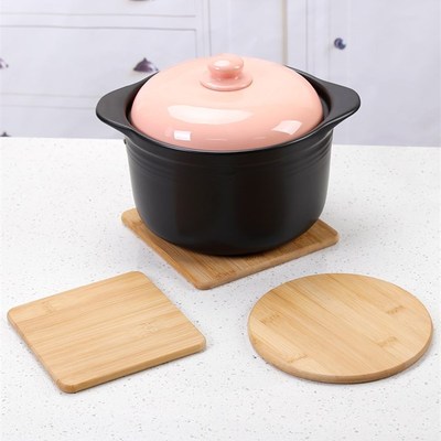 速发梅兰竹菊锅热中垫式餐桌垫创意杯垫楠竹碗垫子耐热厨房砂隔垫