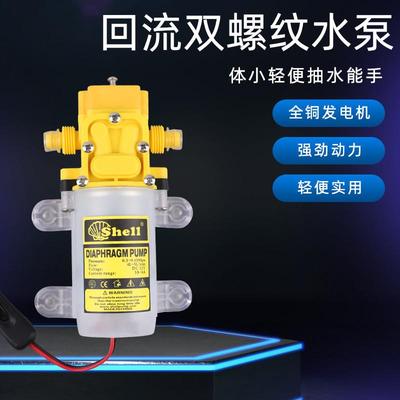 适配双螺纹水泵高压隔膜泵微型水泵 洗车喷雾器耐腐蚀吸小型抽水