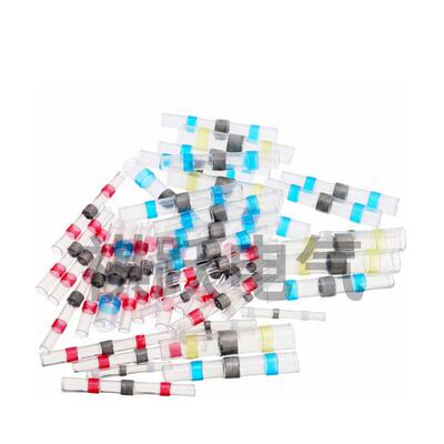 640PCS盒装防水焊锡热环管接32453245缩中接焊锡管组合热缩线端子